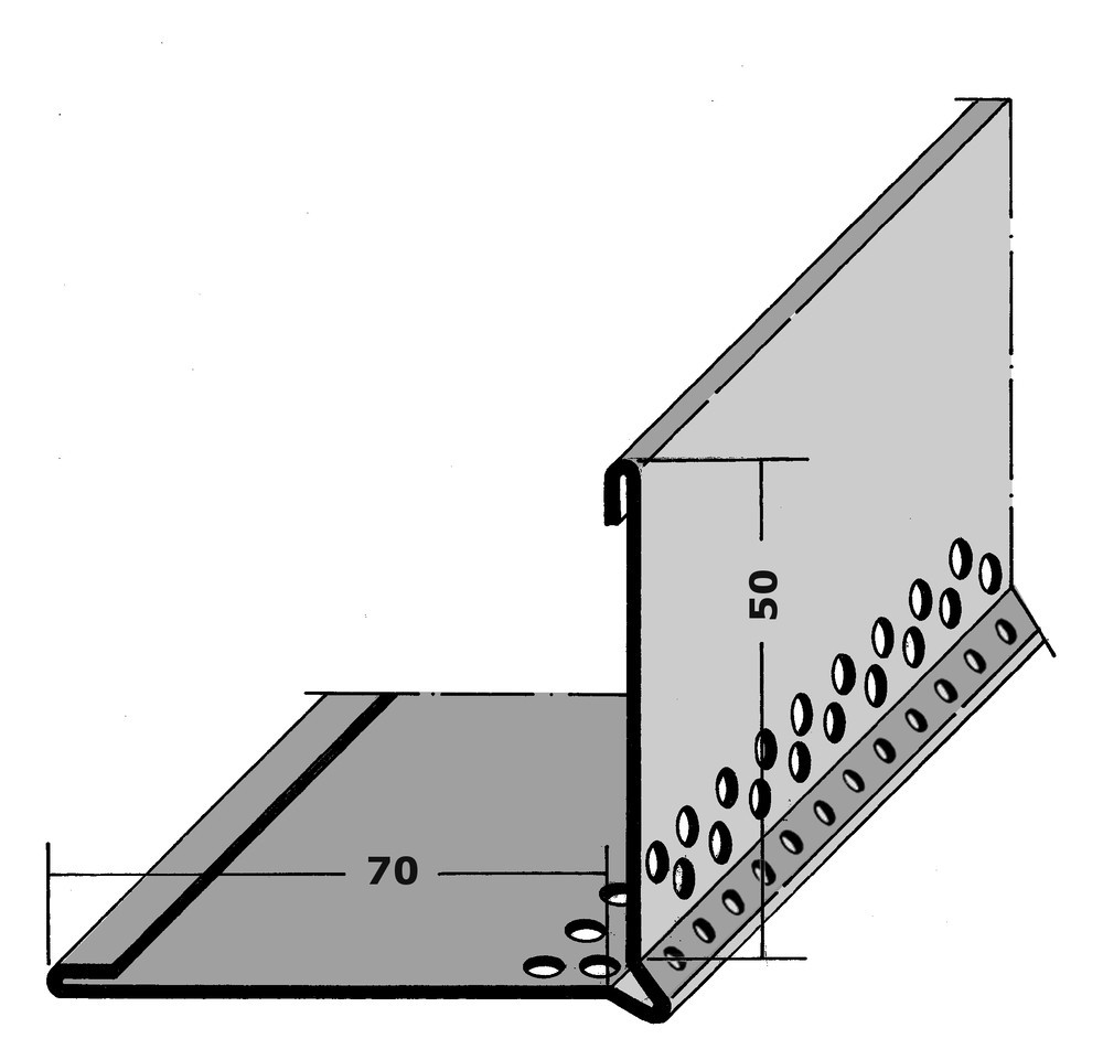 Kiesfangleiste Alu 9139 50x70mm 2,5m – Kuhn Bauzentrum Nachf. GmbH
