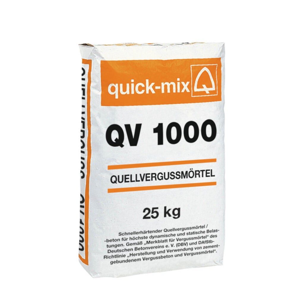 Quick-Mix QV 1000-4 Quellvergussmörtel 25 kg – Kuhn Bauzentrum Nachf. GmbH