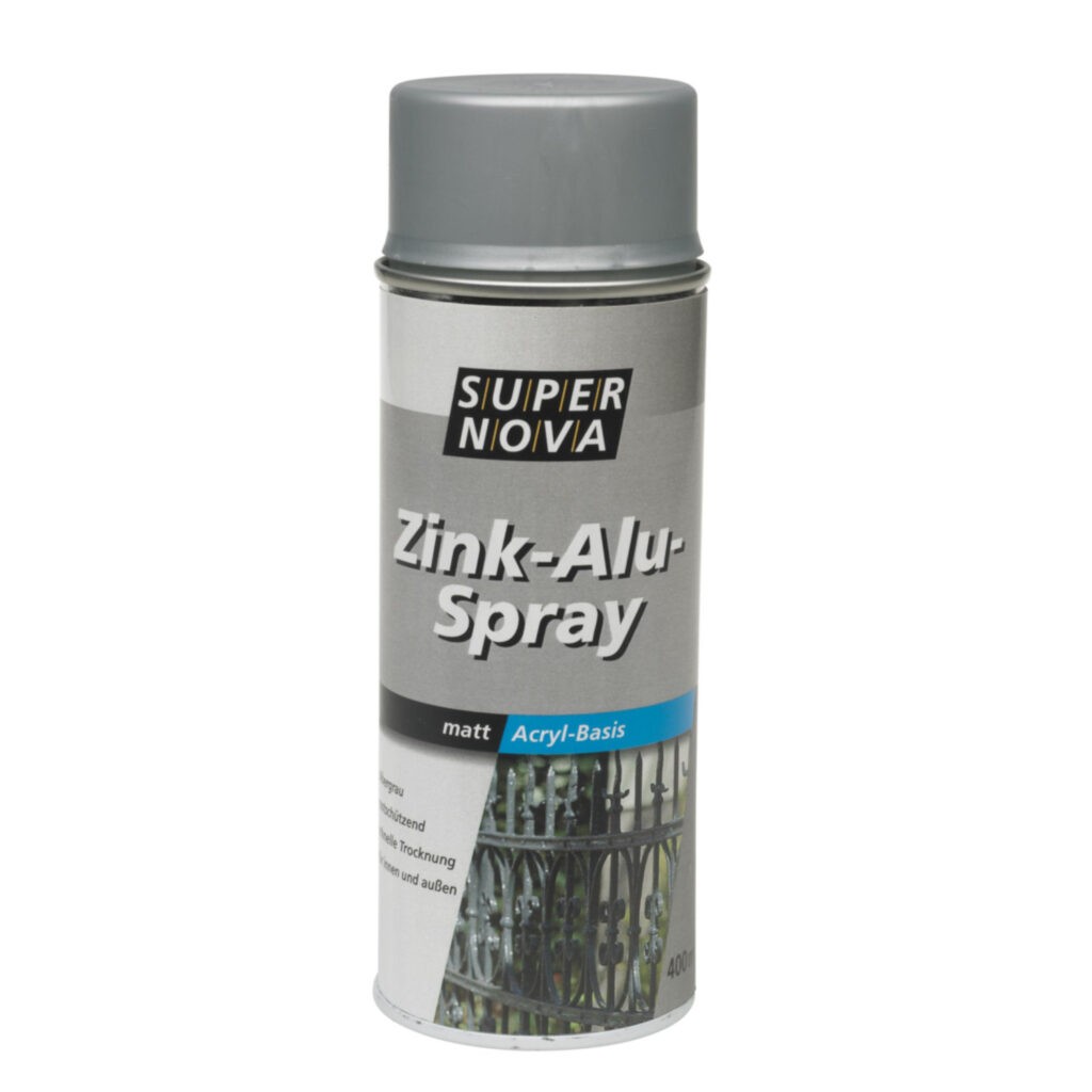 Super Nova Zink-Alu-Spray silbergrau 0,4 l – Kuhn Bauzentrum Nachf. GmbH