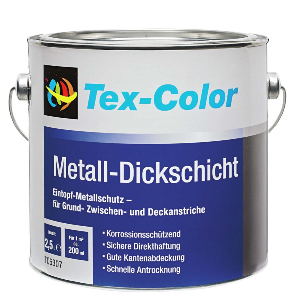 Tex-Color Metalldickschicht 2,5l – Kuhn Bauzentrum Nachf. GmbH