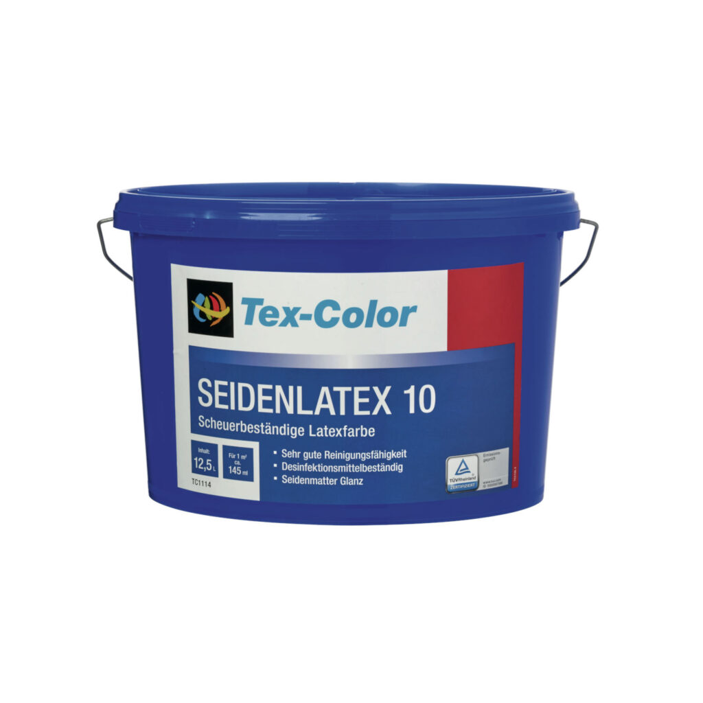 Tex-Color Seidenlatex 10 weiß 5 l – Kuhn Bauzentrum Nachf. GmbH